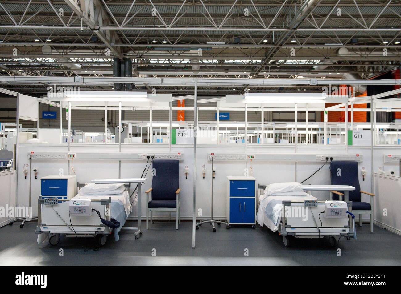 EMBARGOED TO 1330 Thursday April 16, 2020. The interior of the NHS ...