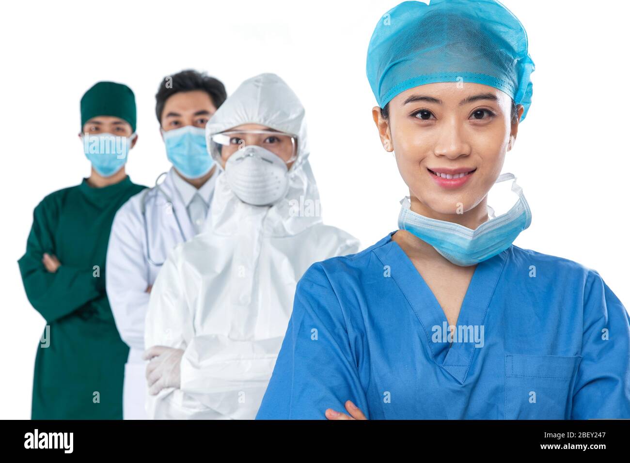 Medical workers team image Stock Photo - Alamy