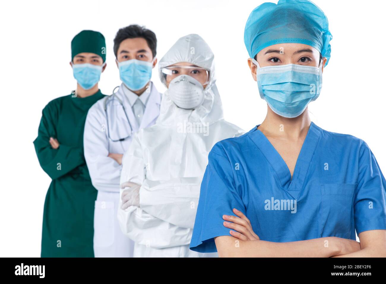 Medical workers wore masks Stock Photo - Alamy