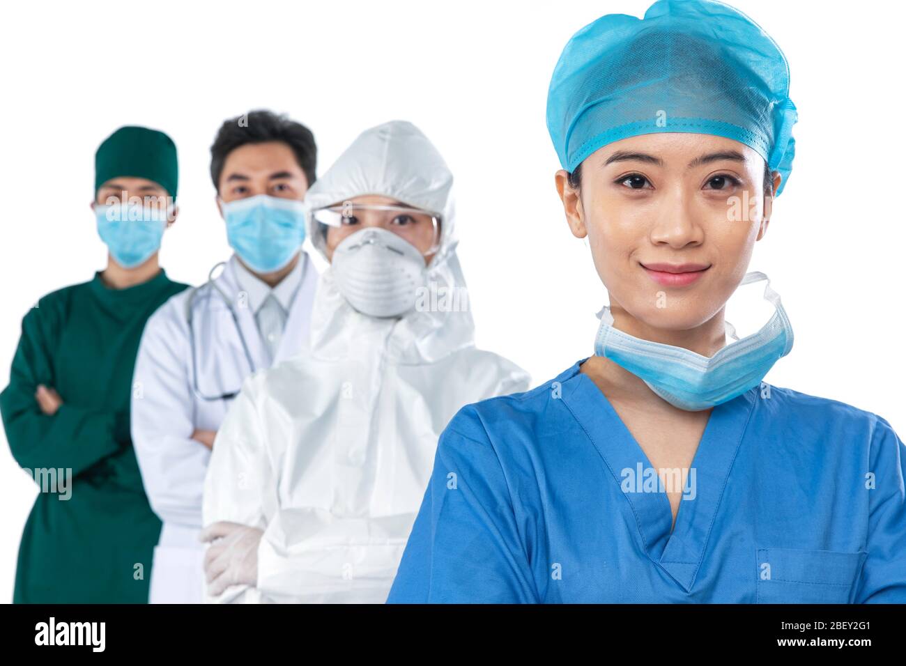 Medical workers team image Stock Photo - Alamy
