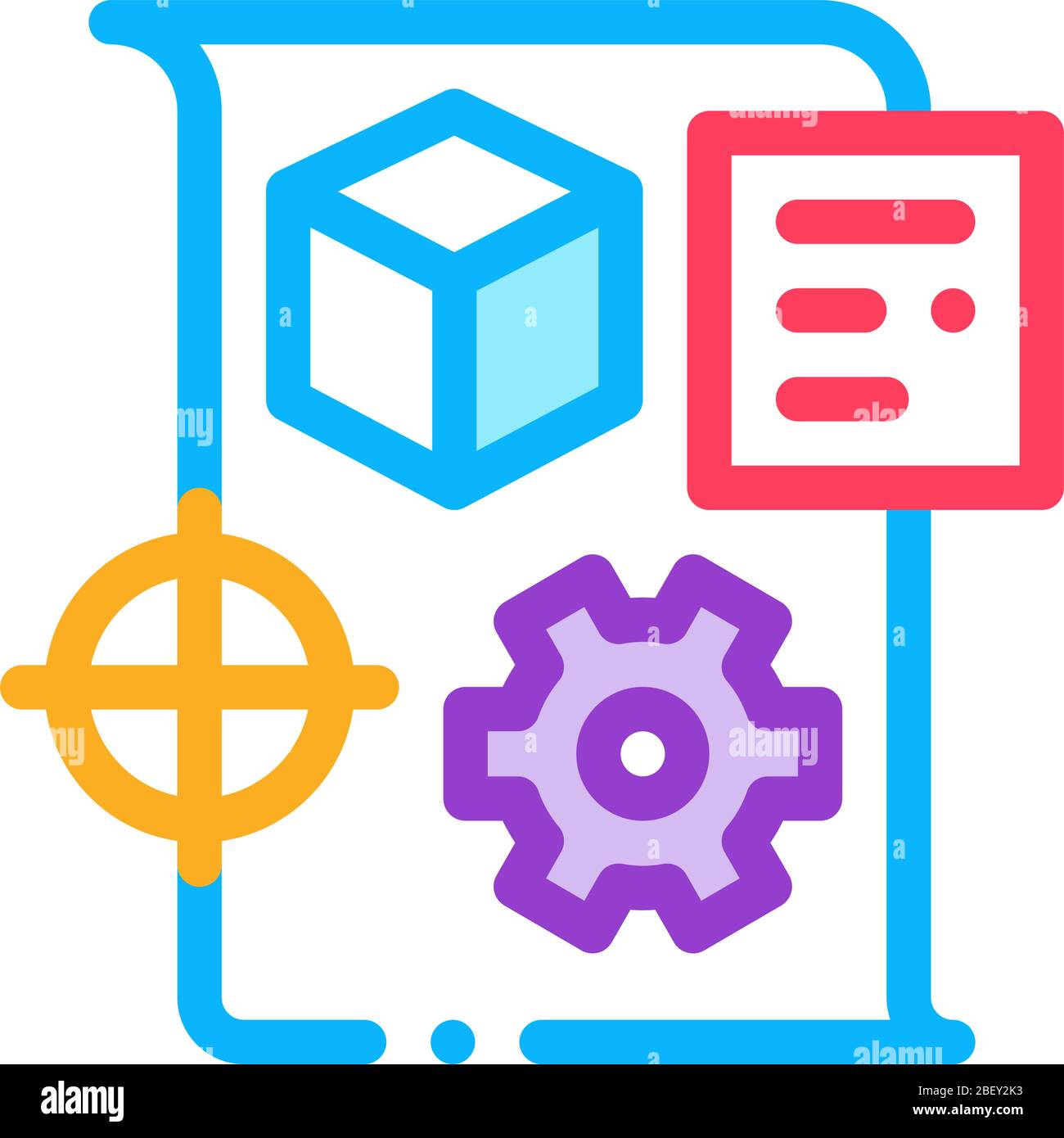 technical dispatch icon vector outline illustration Stock Vector Image ...