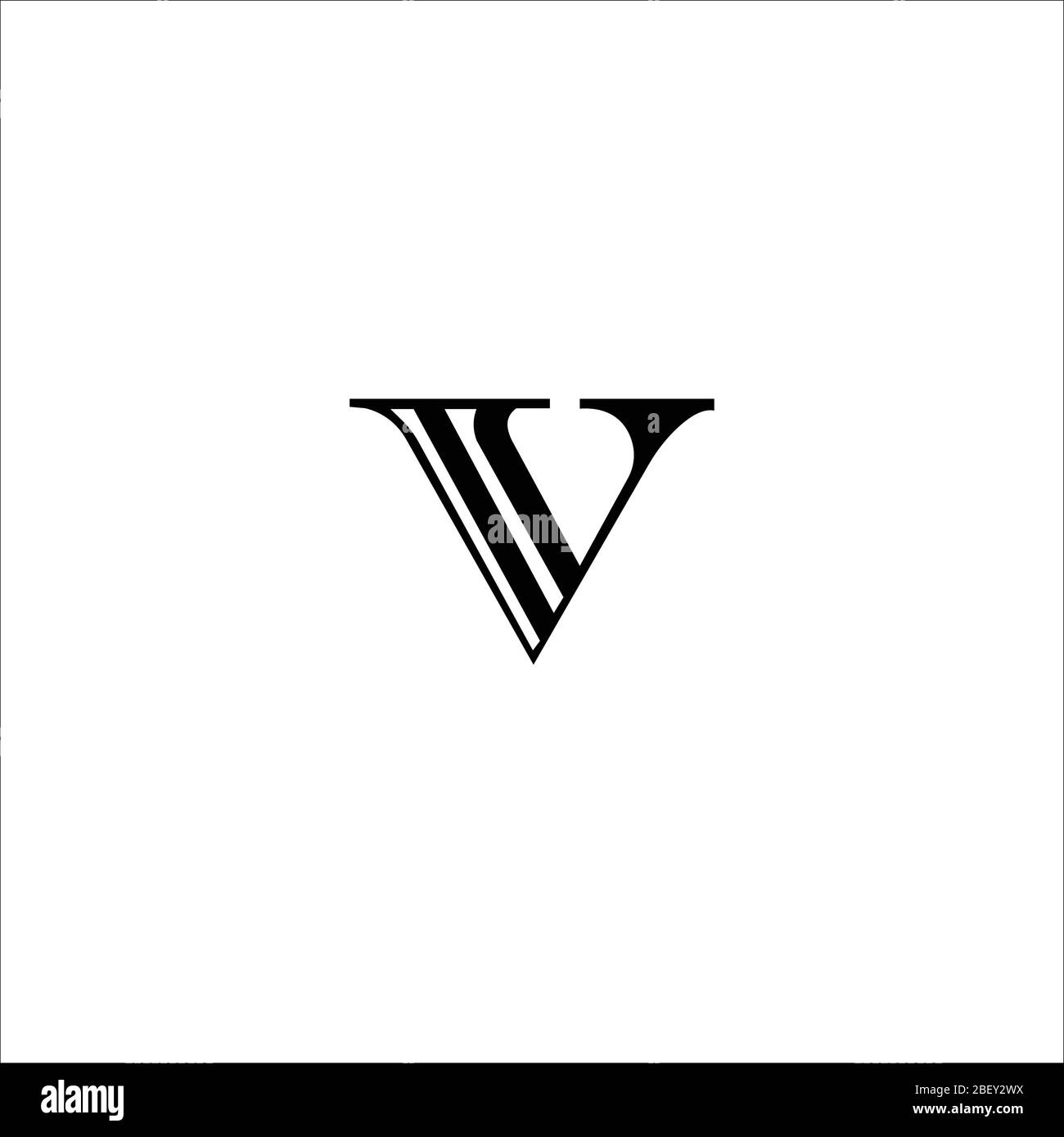 Initial letter v logo vector design template Stock Vector Image & Art ...