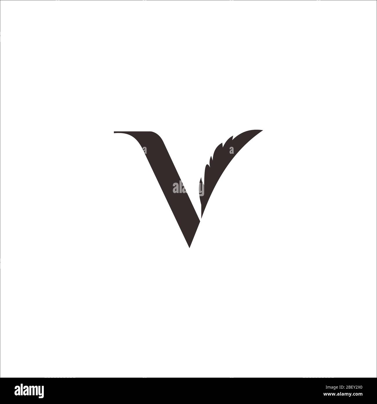 Initial letter v logo vector design template Stock Vector Image & Art ...