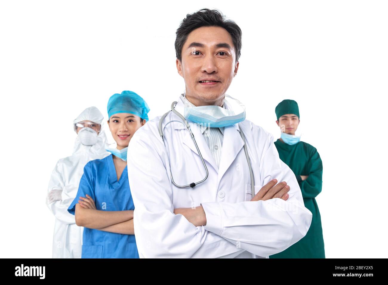 Medical workers team image Stock Photo - Alamy