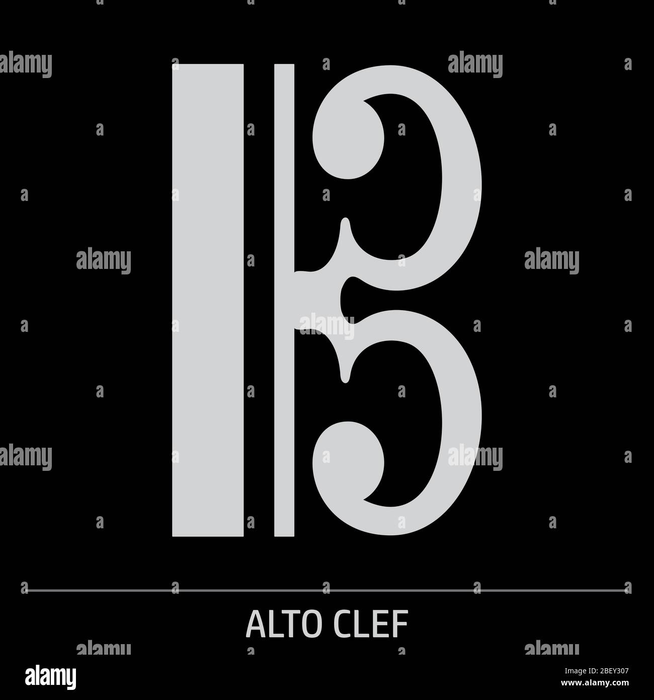 Alto clef Stock Vector Images - Alamy