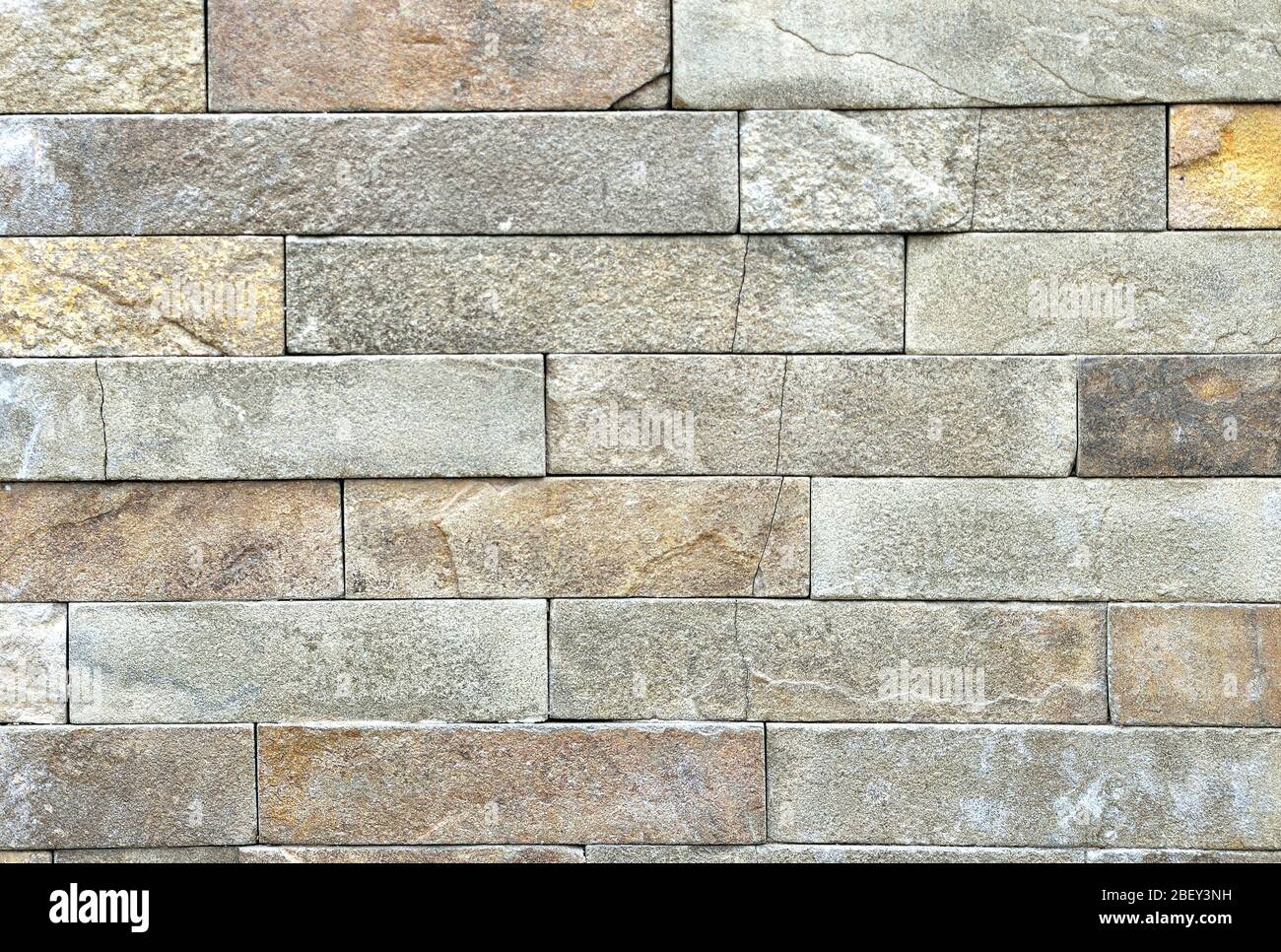 Brown stone wall, background, texture, rectangular natural stones of ...