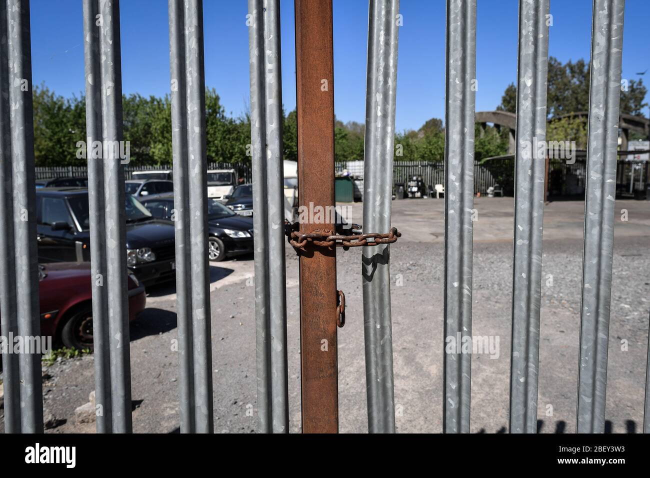 NOTE: IMAGE 4 OF A SET OF 35 IMAGES FEATURING LOCKED GATES OF ...