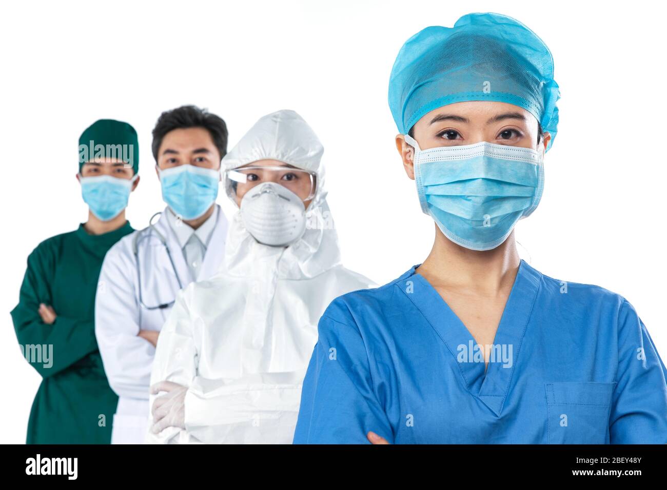 Medical workers wore masks Stock Photo - Alamy