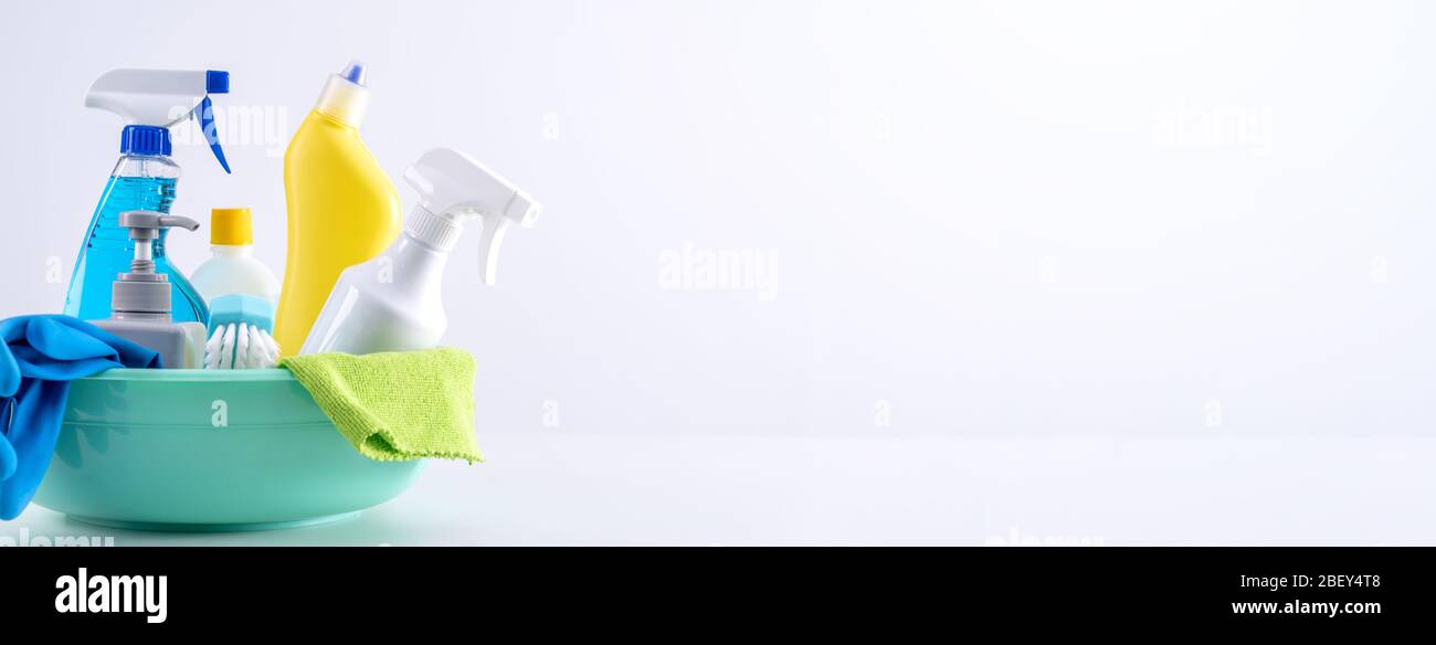 Cleaning product tool equipments, concept of housekeeping, professional ...