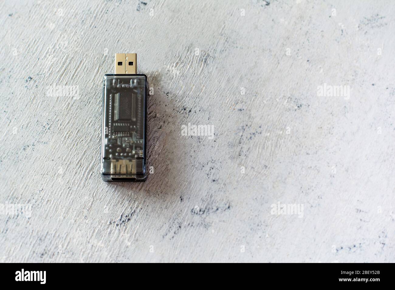 USB Multimeter Charger Detector on a gray background, multimeter ...