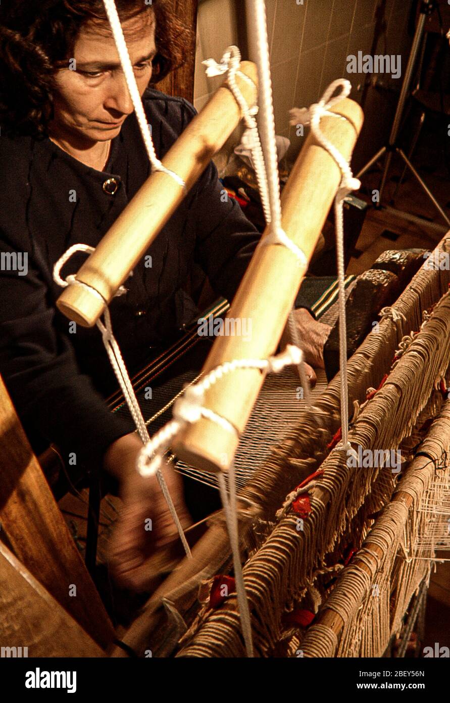 Italy Calabria - Tiriolo - Traditional weaving of Vancali (Vancale ...
