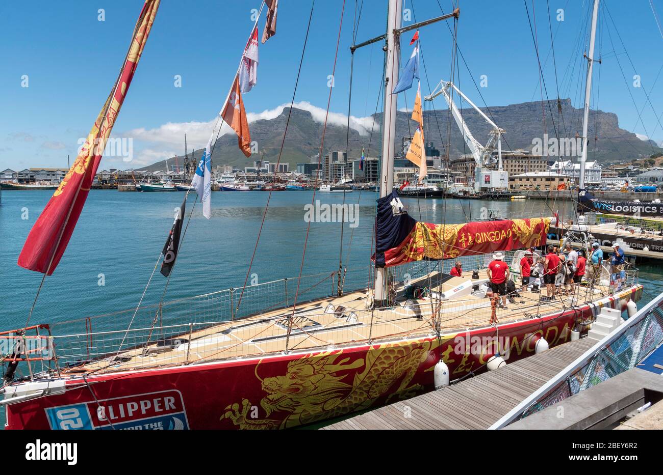Cape Town, South Africa. 2019. Clipper 70 racing yacht Qingdao, on the ...