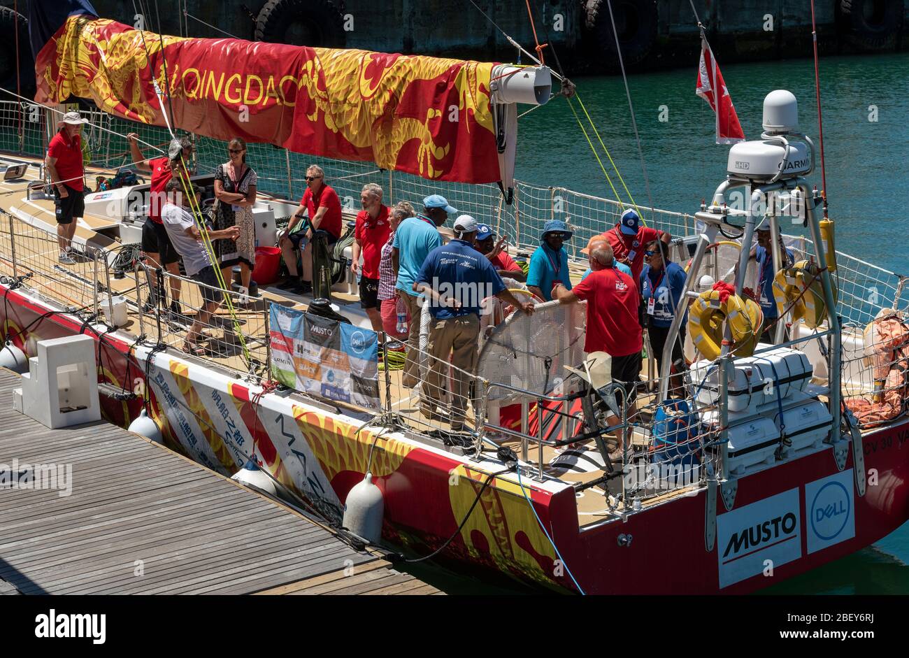 Cape Town, South Africa. 2019. Clipper 70 racing yacht Qingdao, on the ...
