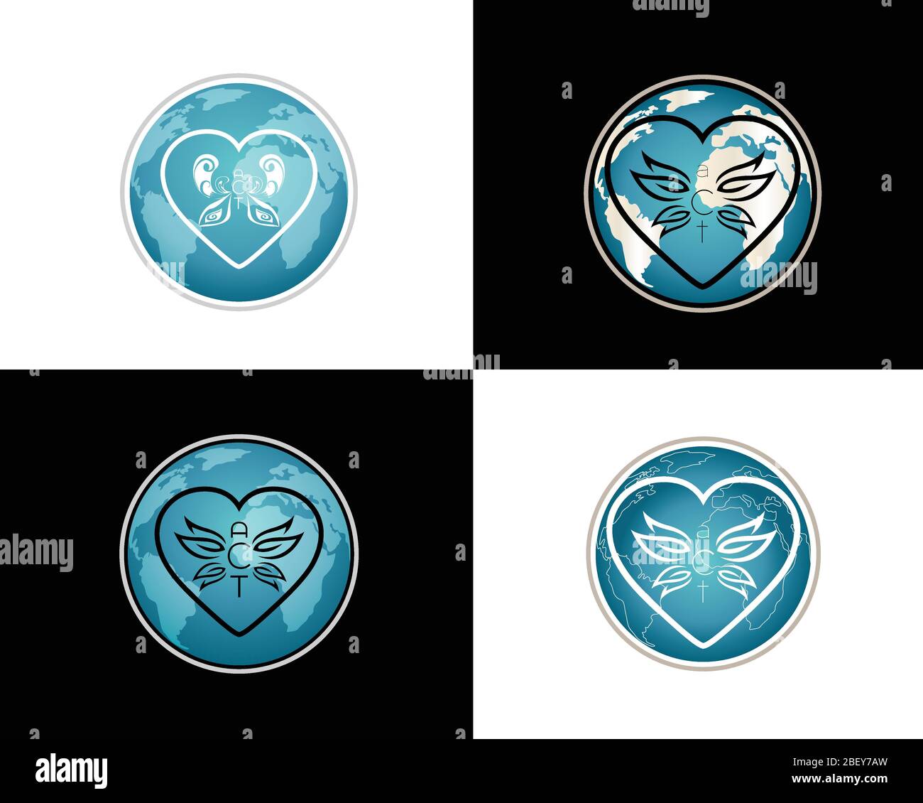 Earth day minimalist logo Stock Vector Images - Alamy