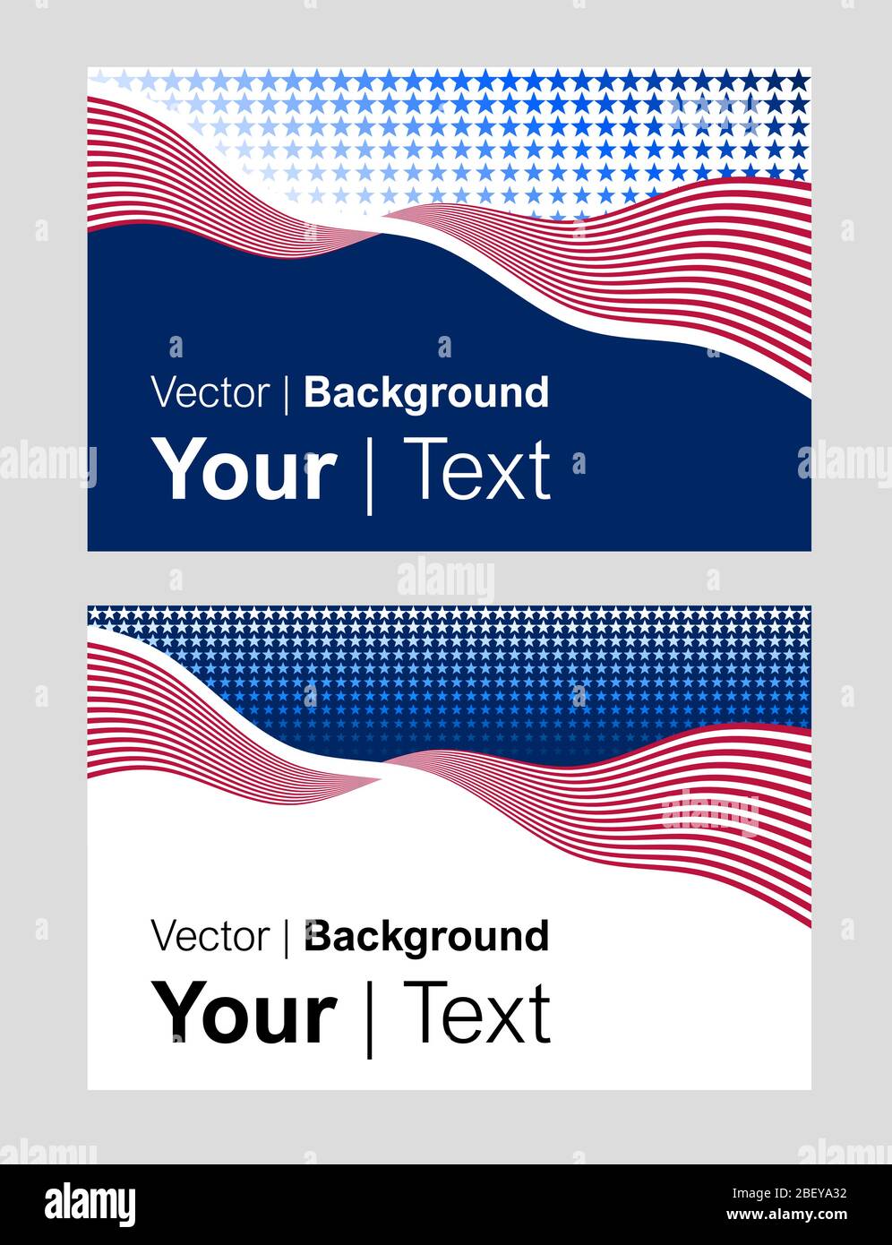 Two vector backgrounds based on the American flag. Perfect for any type ...