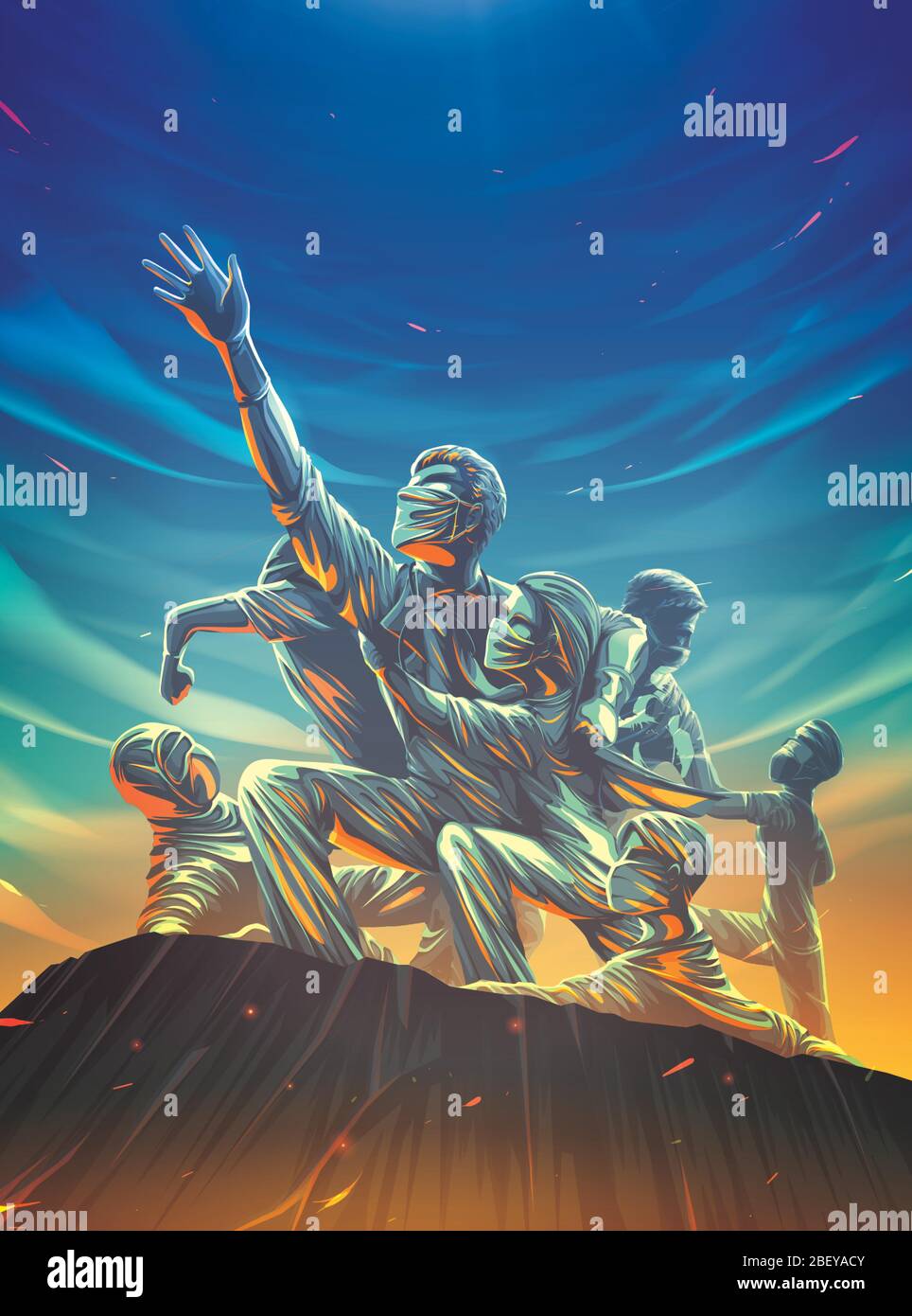 Monument in honor people Stock Vector Images - Alamy