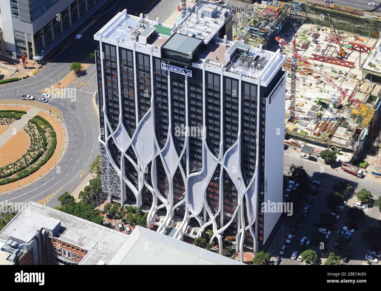 Aerial view of Naspers building in the Cape Town CBD Stock Photo - Alamy