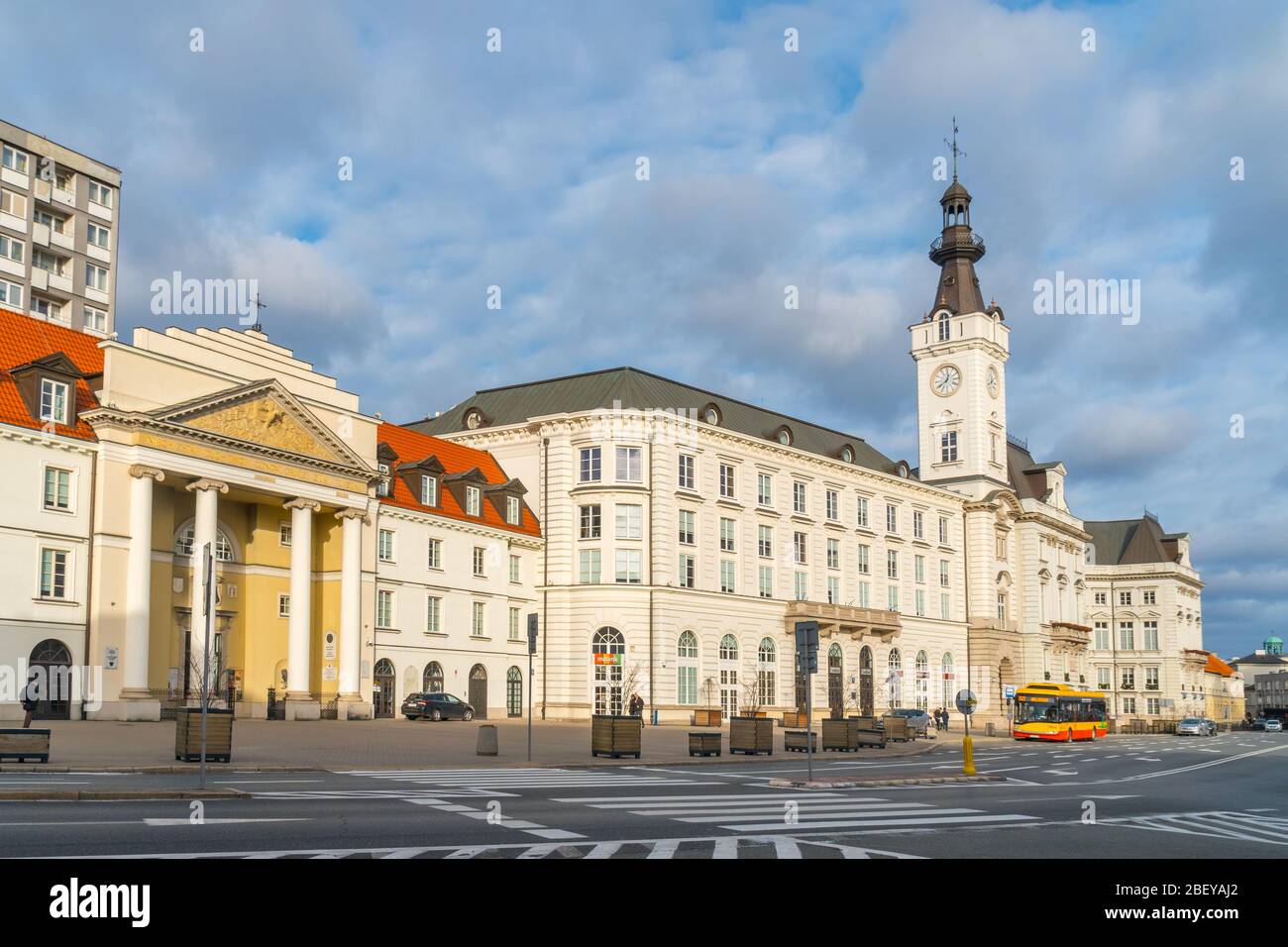 Warsaw, Poland - January 3, 2019: Jablonowski Palace building at ...