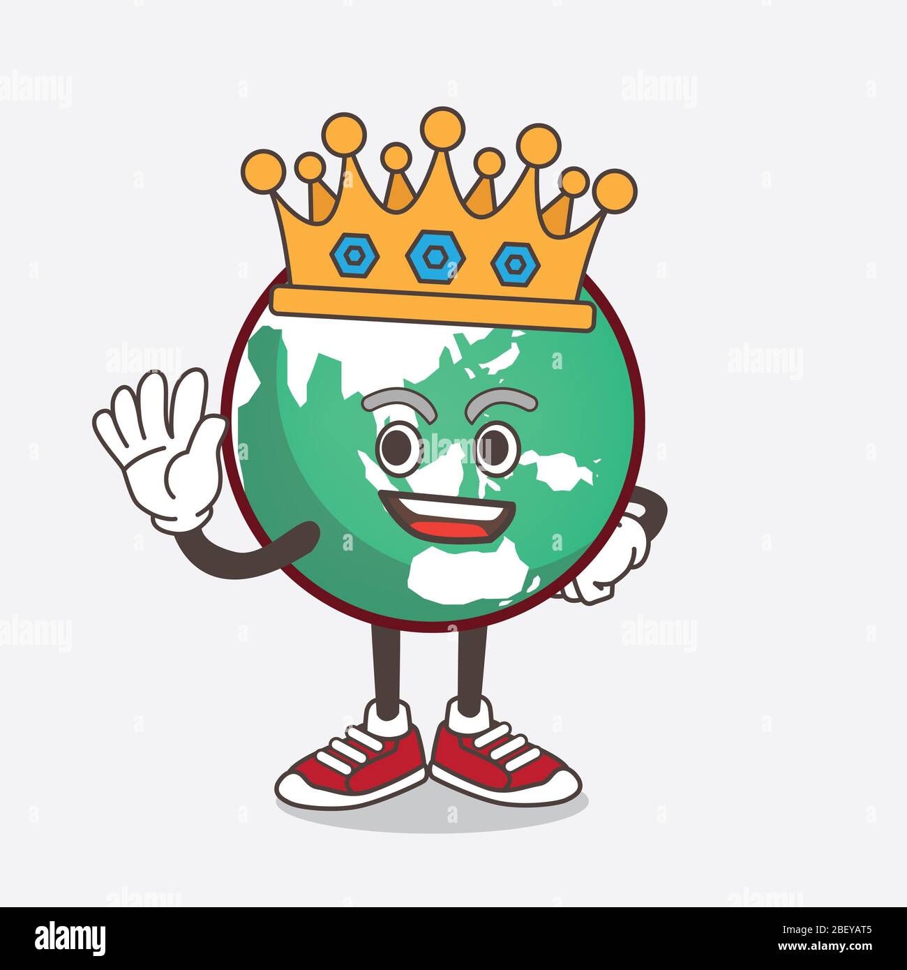 An illustration of Planet Earth cartoon mascot character stylized of ...