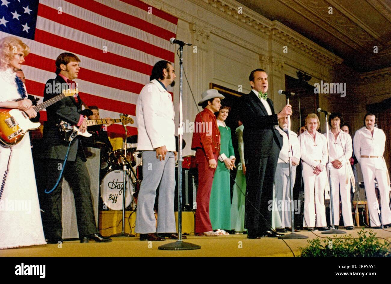 Merle Haggard and the Osborne Brothers singers and The Strangers band ...