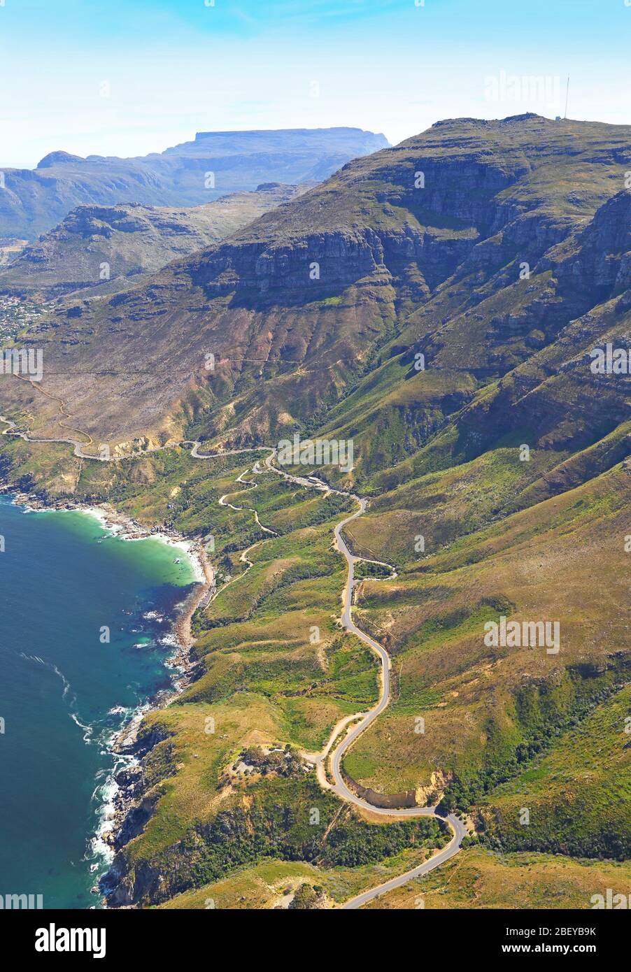Aerial view of Chapman's Peak Drive Stock Photo - Alamy