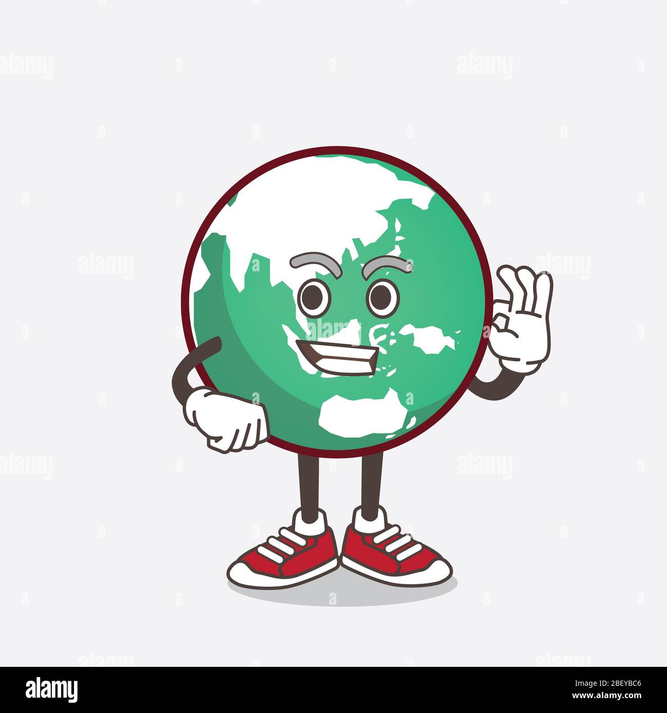 An illustration of Planet Earth cartoon mascot character with calling ...