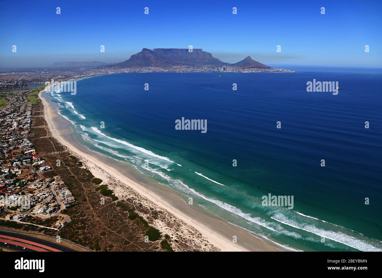 Aerial photo of Table View looking towards Table Mountain and Cape Town ...