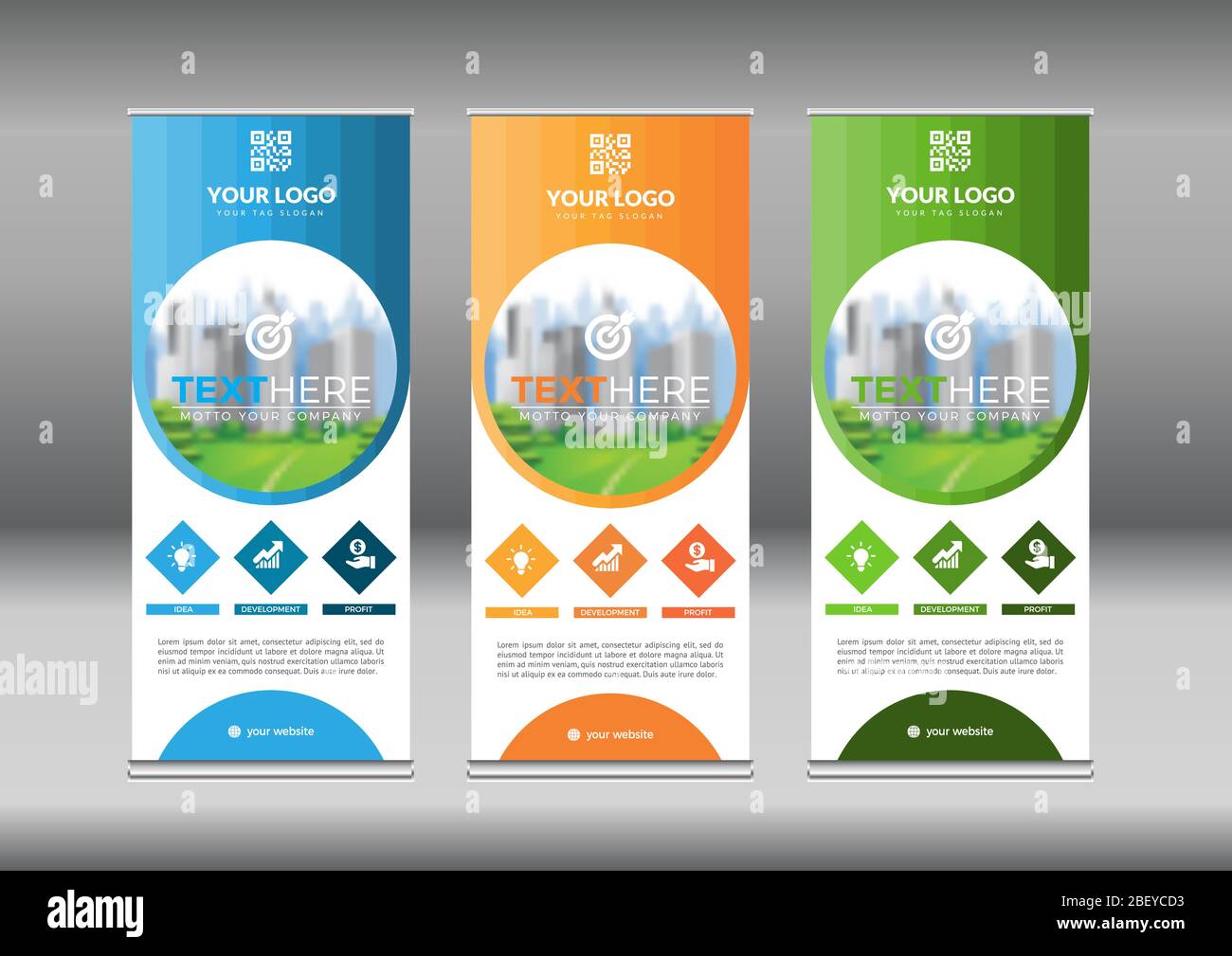 Business Roll Up. Standee Design. Banner Template. Presentation and ...