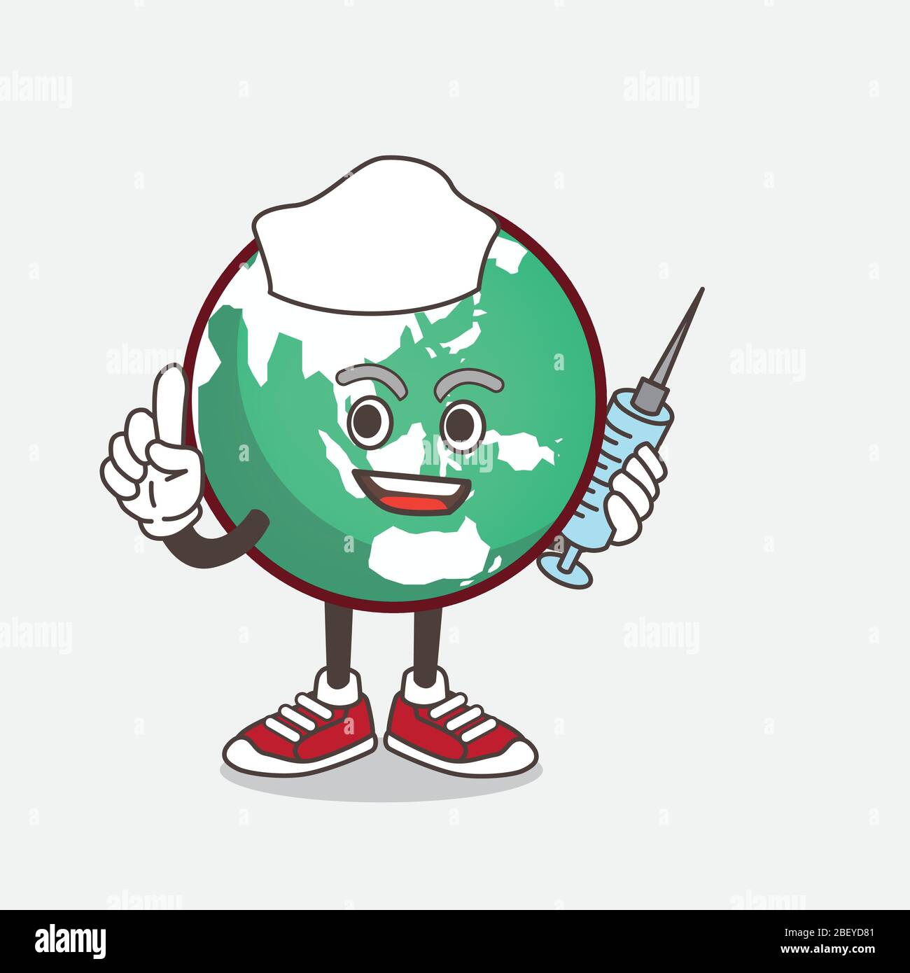 Earth Globe Vector Mascot Illustration Stock Vector Image & Art - Alamy
