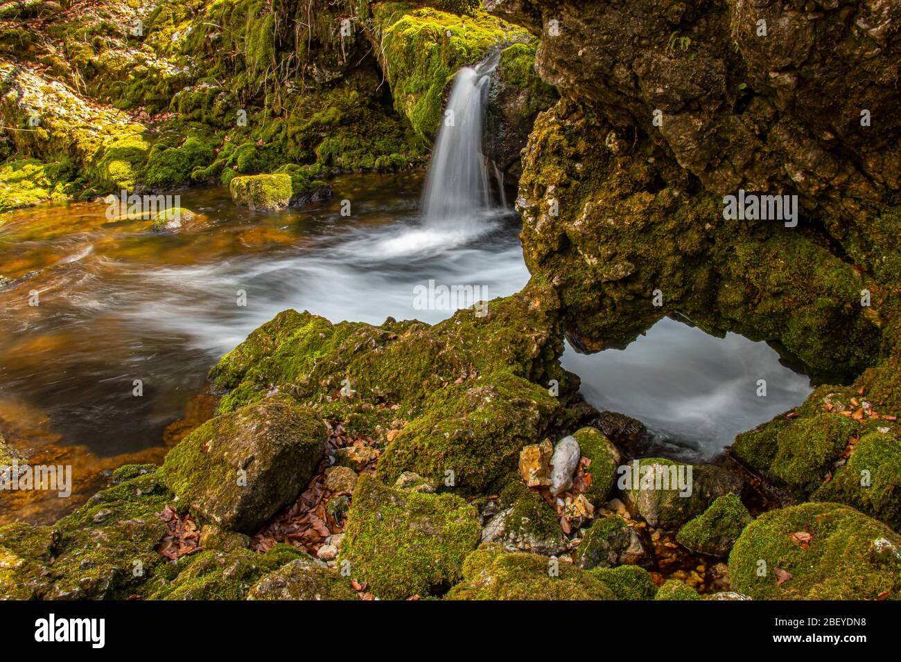 Beautiful cascade in Voje valley, Bohinj Stock Photo - Alamy