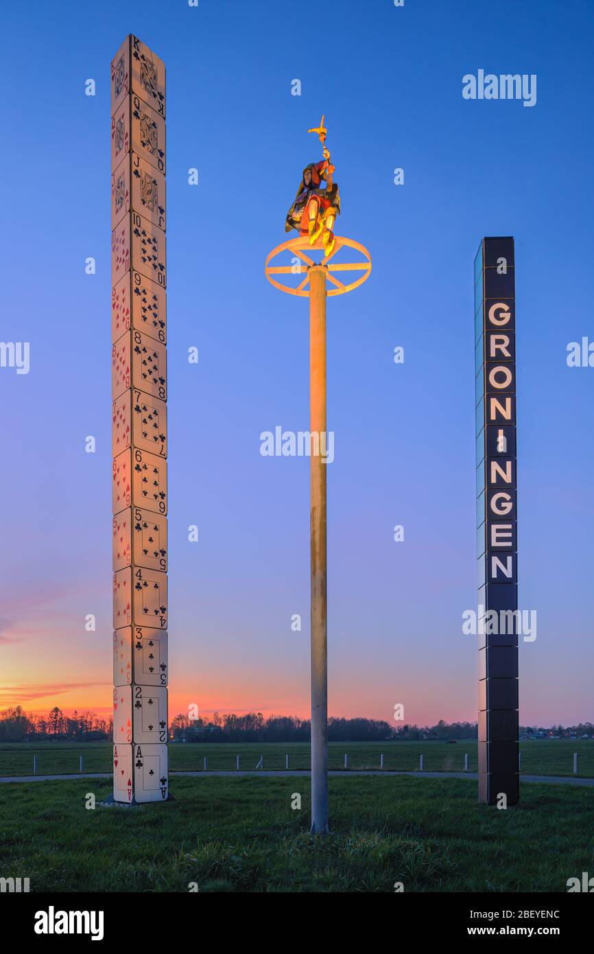 Three towers protrude high above the meadow: a "Map Tower", a "Name ...