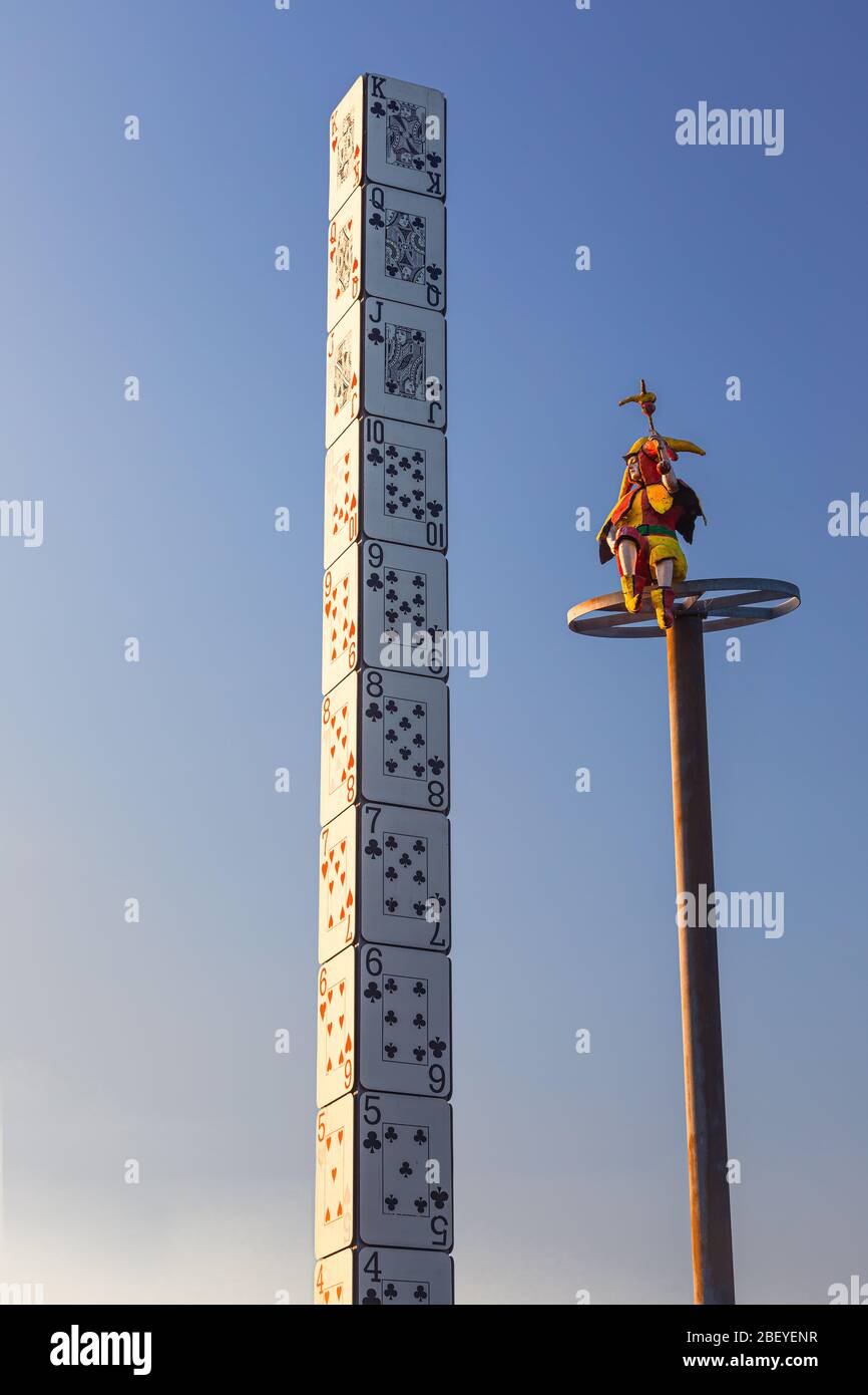 Three towers protrude high above the meadow: a "Map Tower", a "Name ...