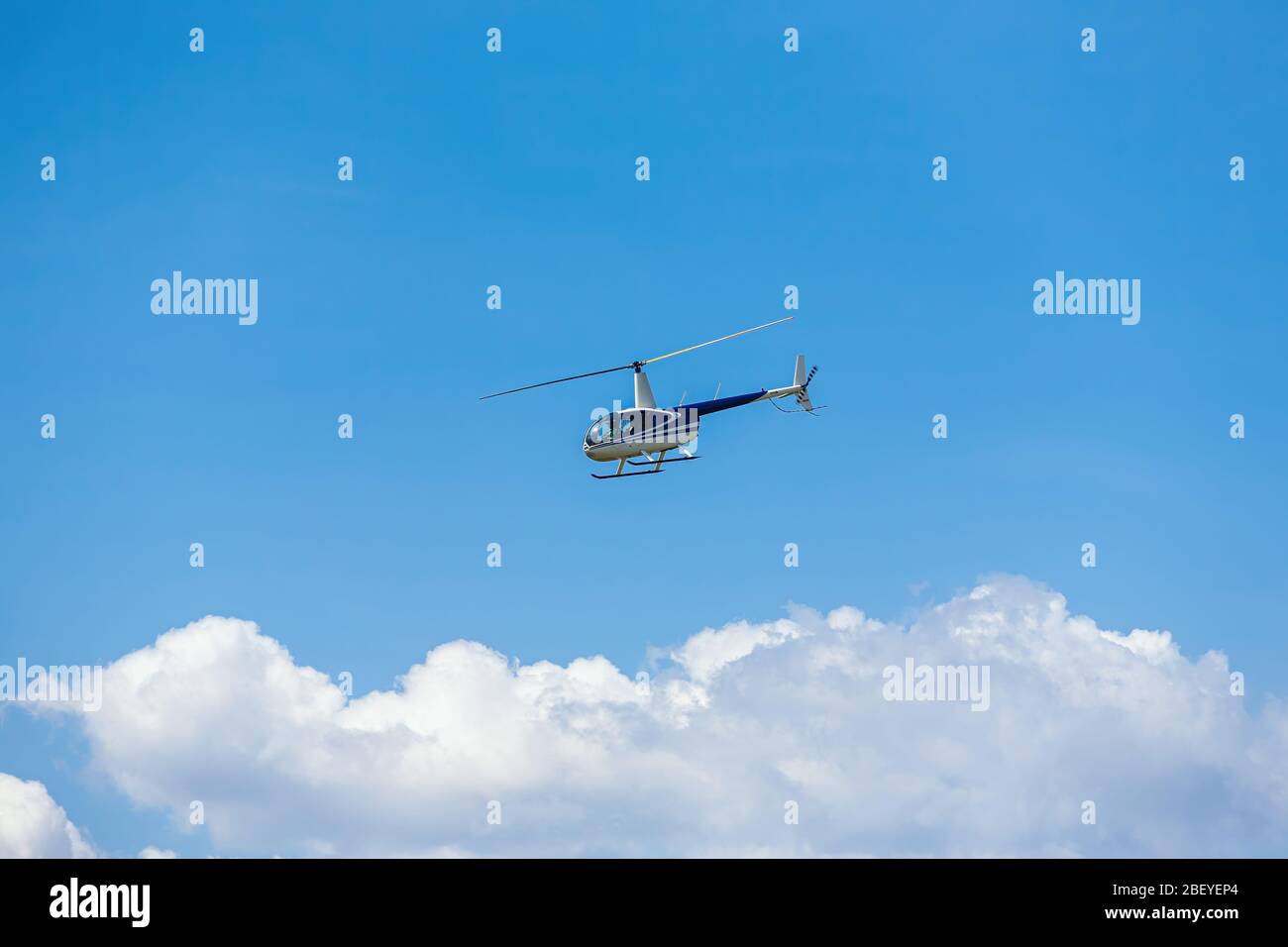 passenger helicopter flies at an air show Stock Photo - Alamy