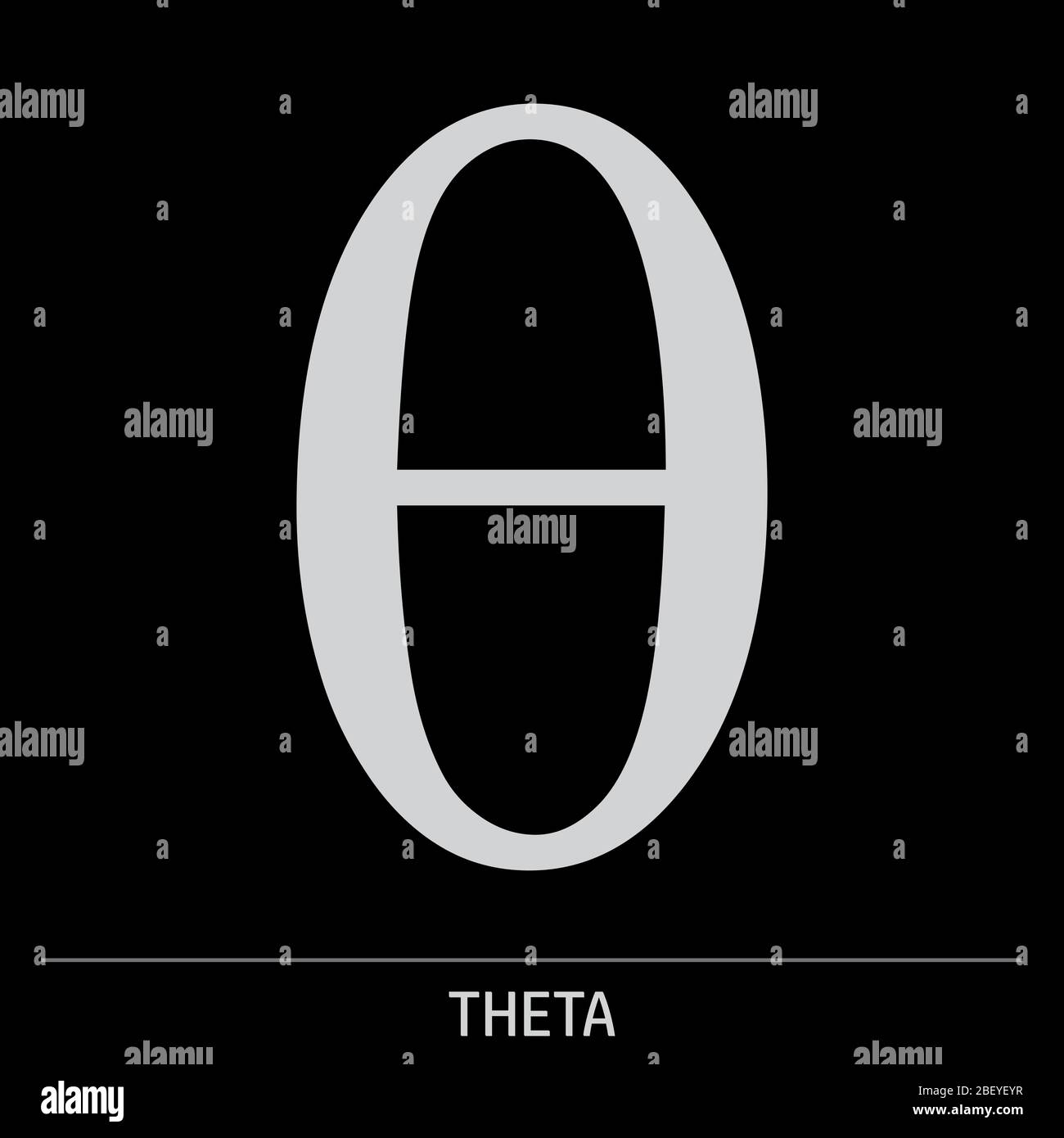 Theta Symbol Tattoo