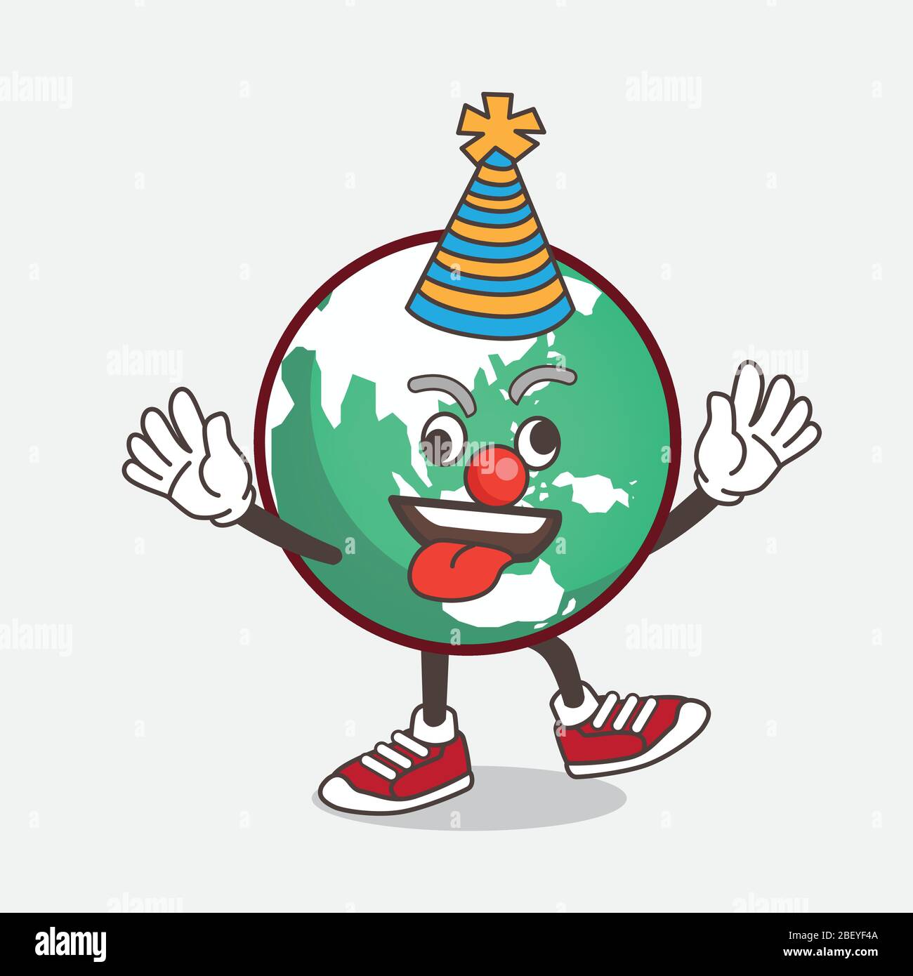 Earth Globe Vector Mascot Illustration Stock Vector Image & Art - Alamy