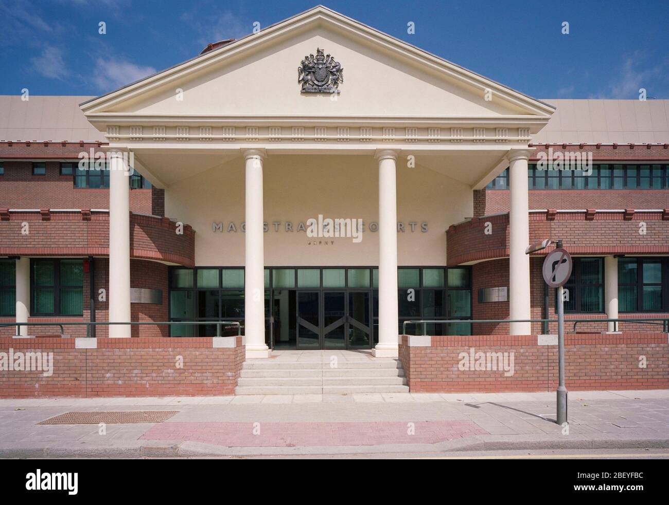 Brent Magistrates Court, London, Uk, in 1990 when newly built Stock ...