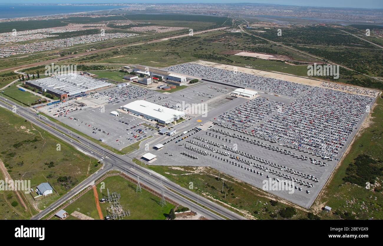 Aerial view of car production in Port Elizabeth Stock Photo - Alamy
