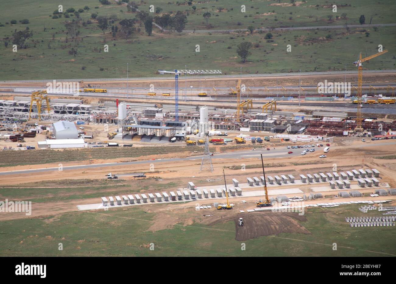 Aerial photo of Midrand Gautrain Station Stock Photo - Alamy
