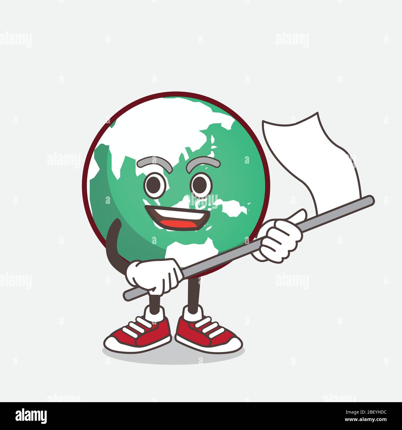 Earth Globe Vector Mascot Illustration Stock Vector Image & Art - Alamy