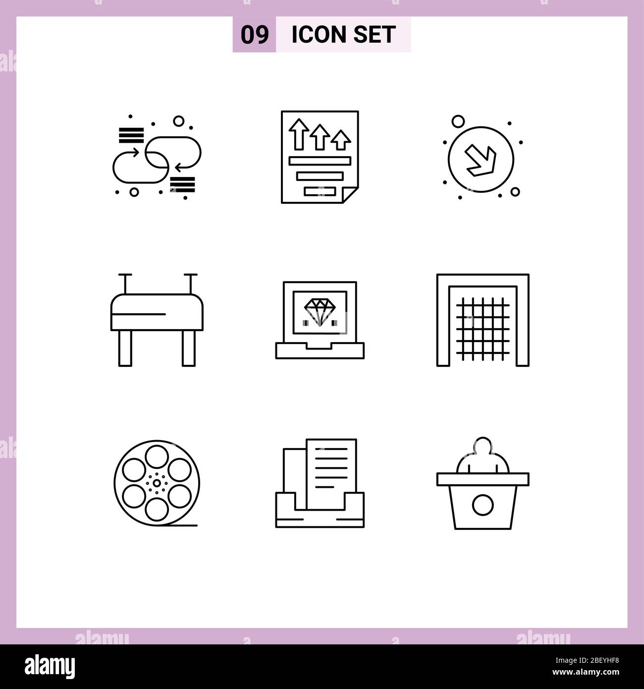 Gymnastics pictograms hi-res stock photography and images - Alamy