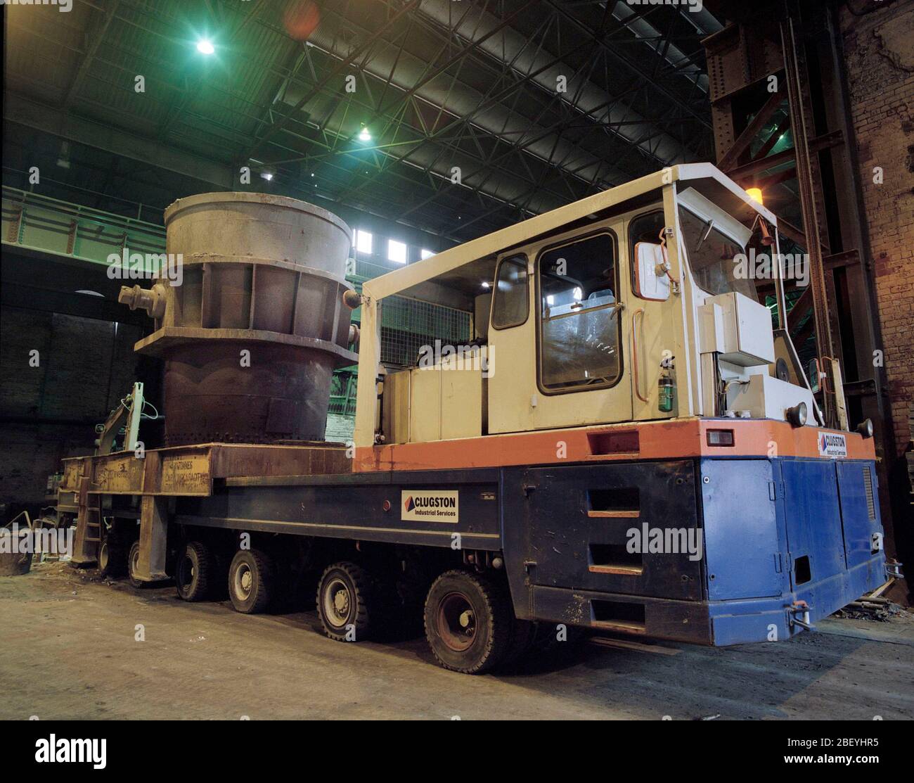 1992, Steel production in a Sheffield Steel Works, South Yorkshire ...