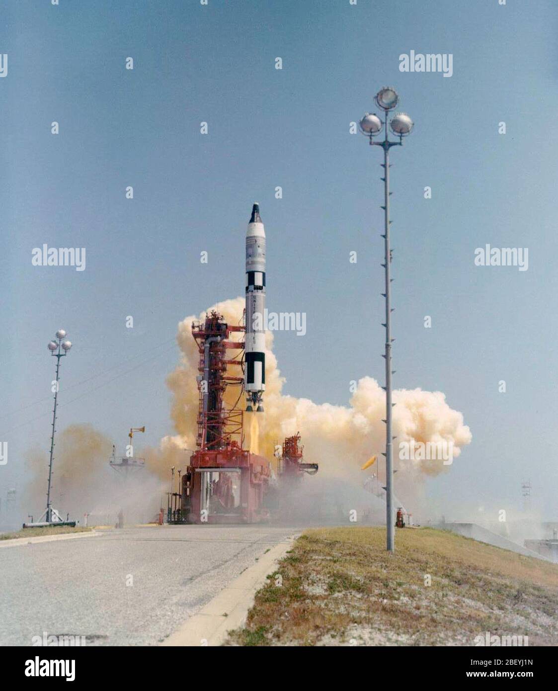 Rocket launch of Gemini IV Stock Photo - Alamy