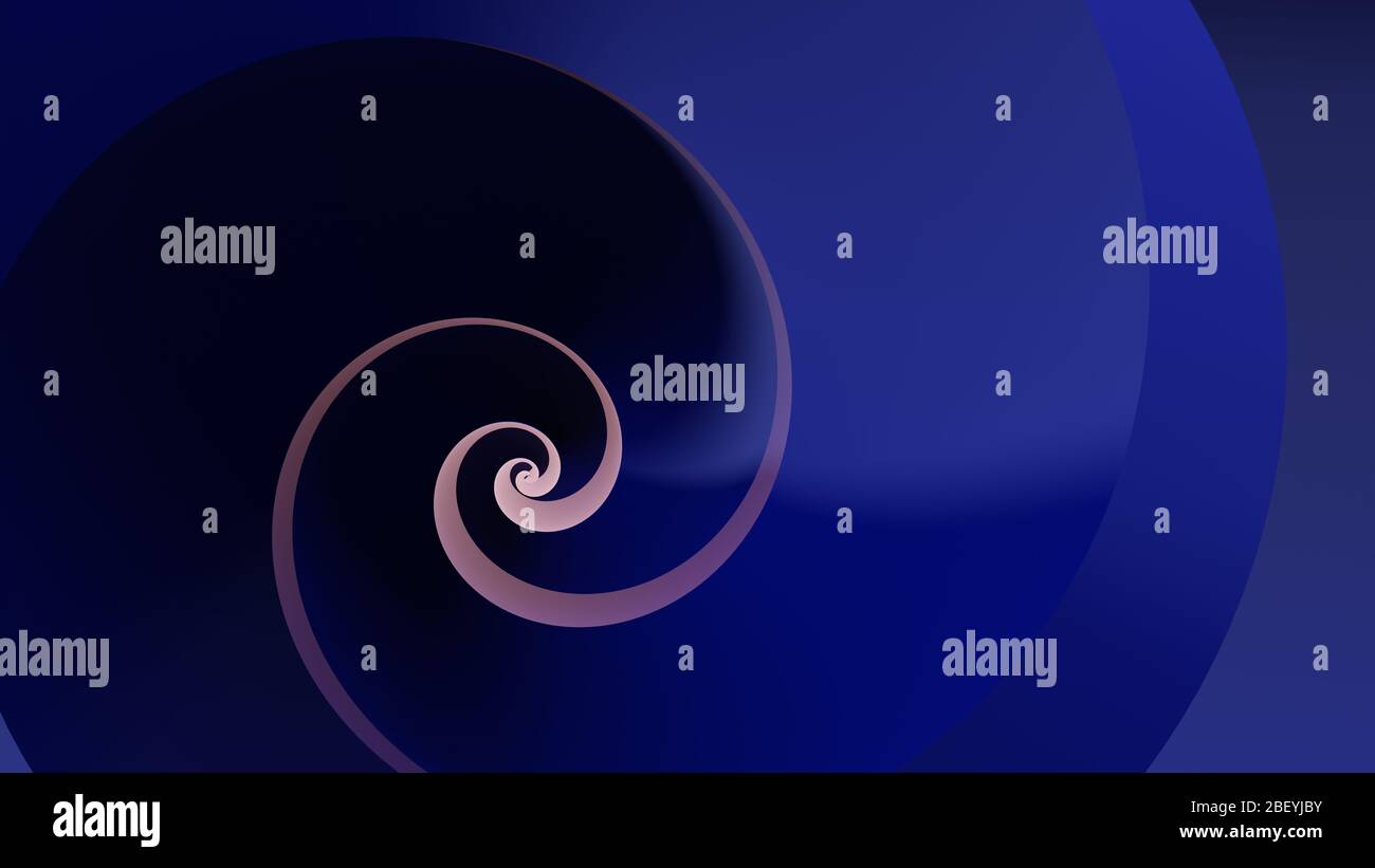 3D illustration of abstract blue swirl background, wallpaper, backdrop ...