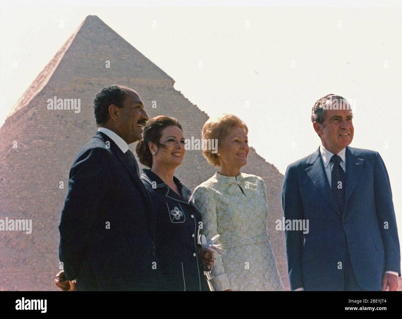 Wife of president sadat of egypt hi-res stock photography and images ...