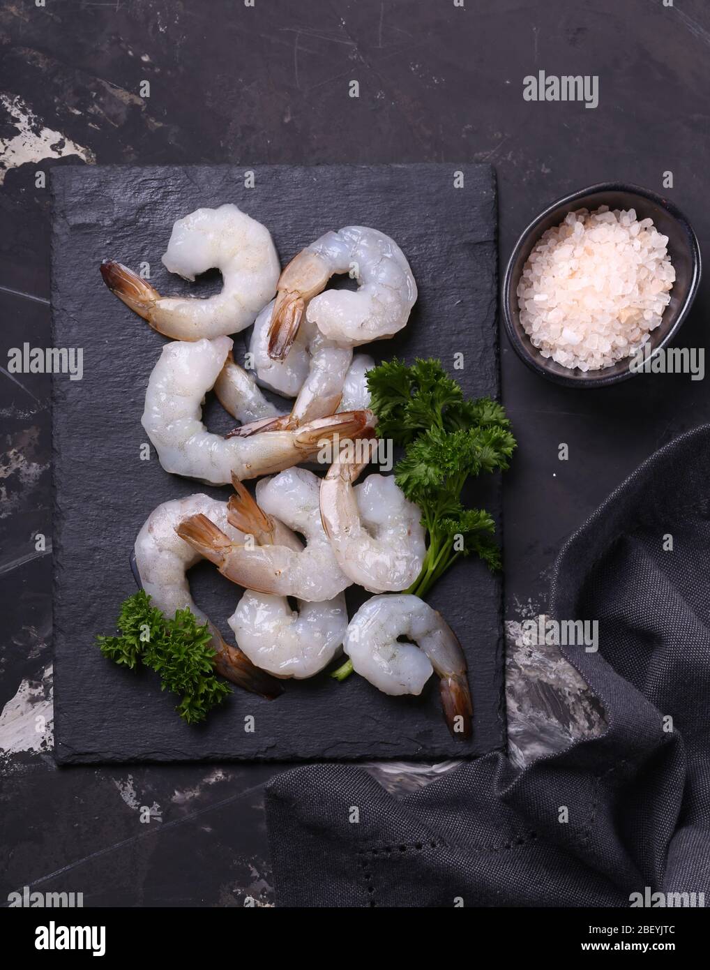 Fresh raw peeled shrimp hi-res stock photography and images - Alamy