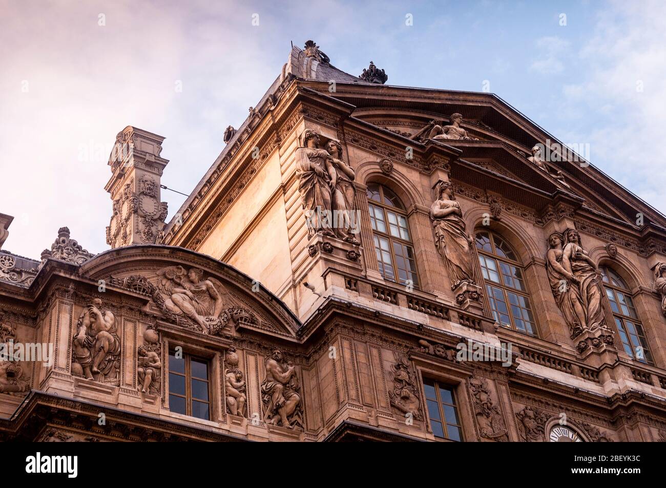 Louvre cour carree exterior hi-res stock photography and images - Alamy