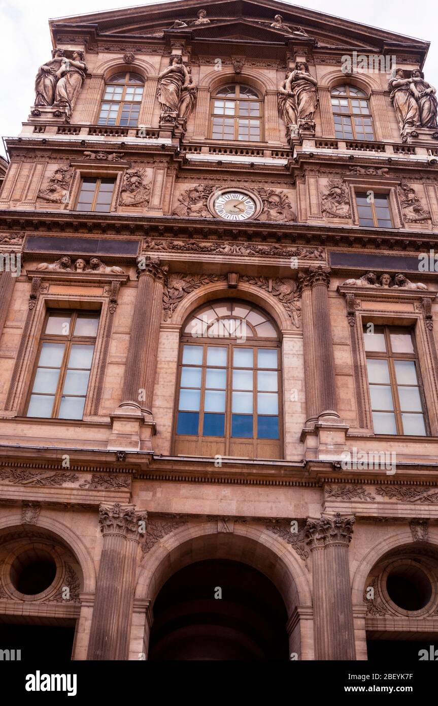 Louvre cour carree exterior hi-res stock photography and images - Alamy