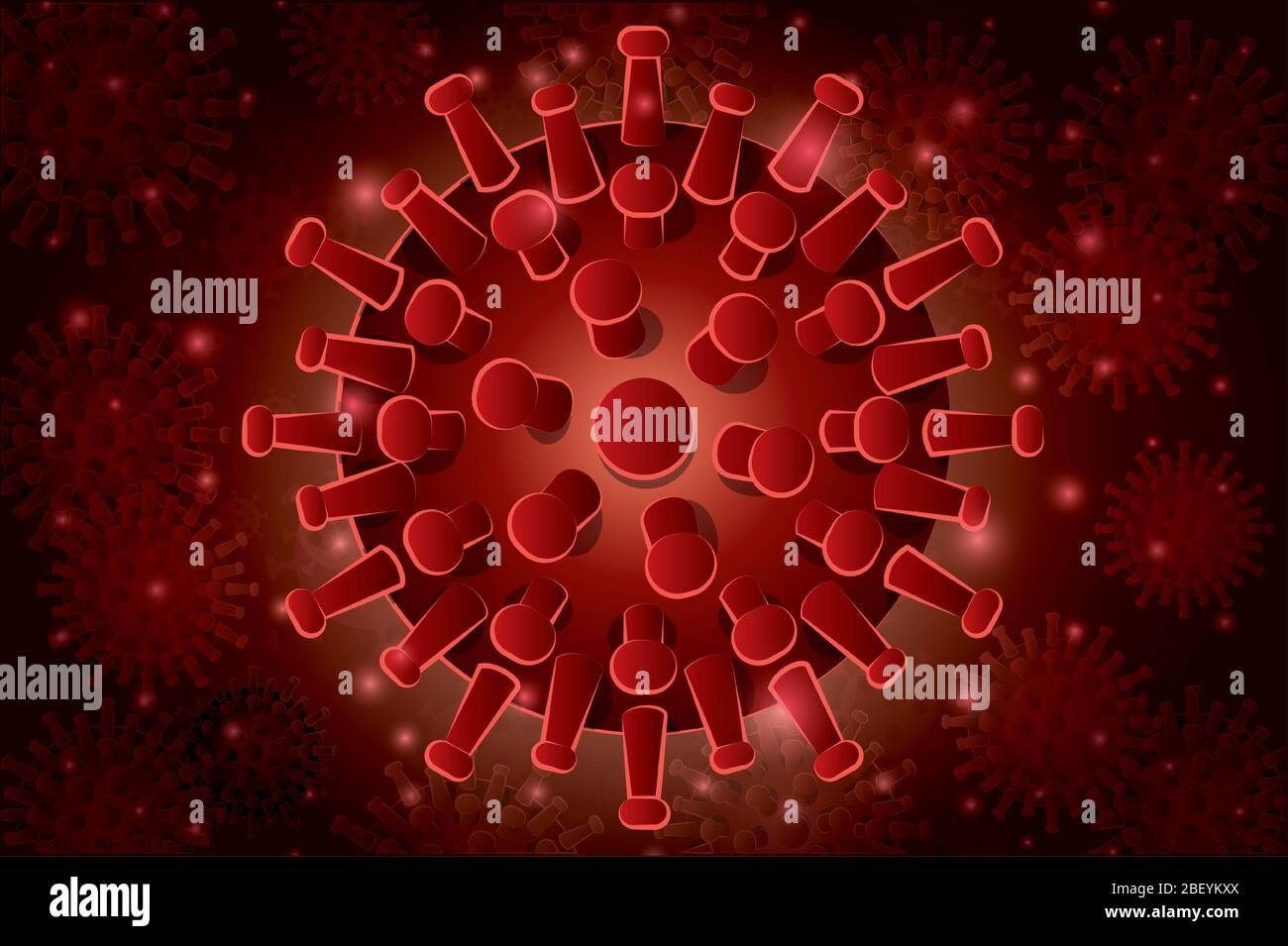 red covid 19 virus vector design Stock Vector Image & Art - Alamy