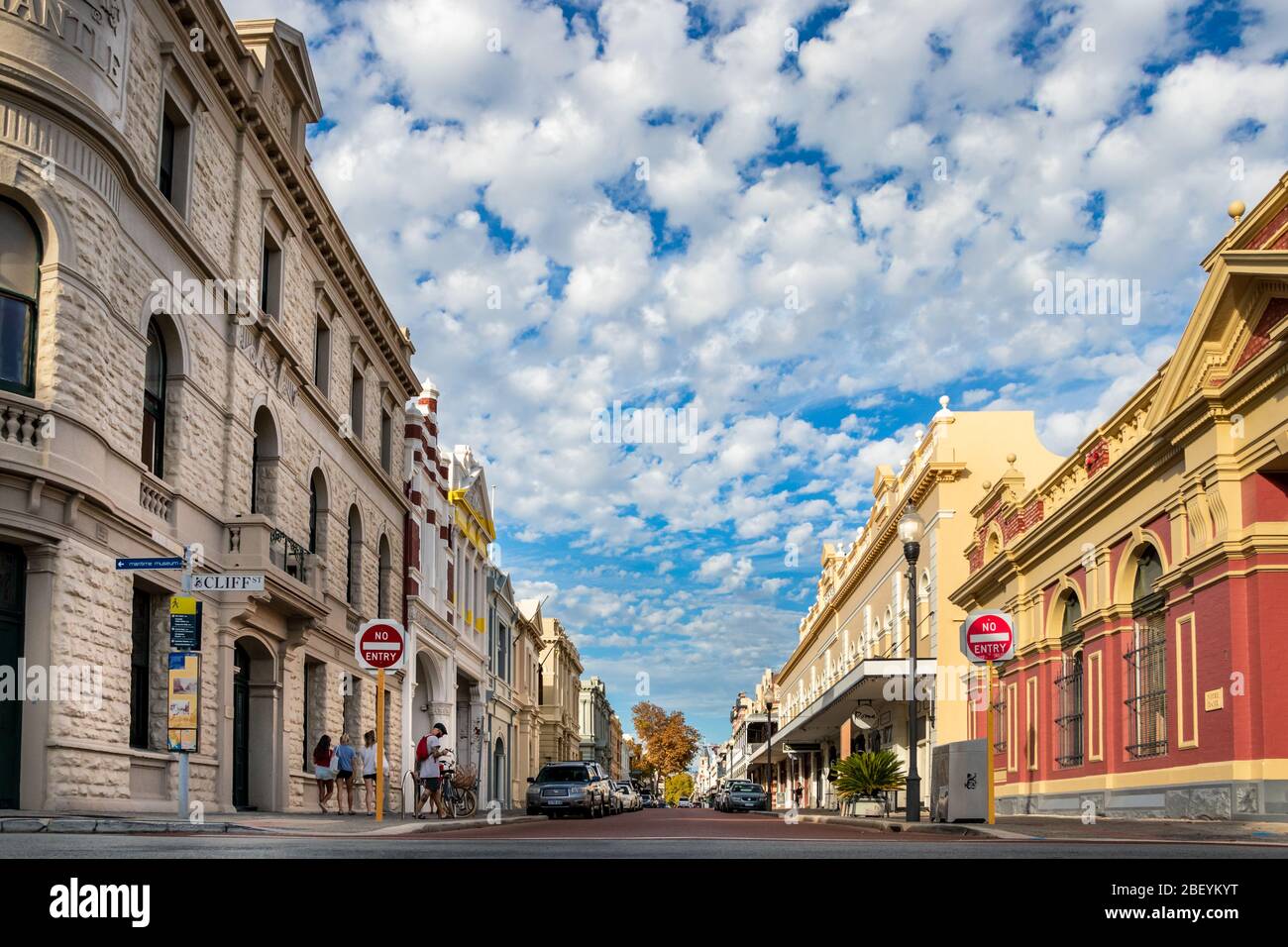 Old buildings at Cliff St in Fremantle, Australia Stock Photo - Alamy