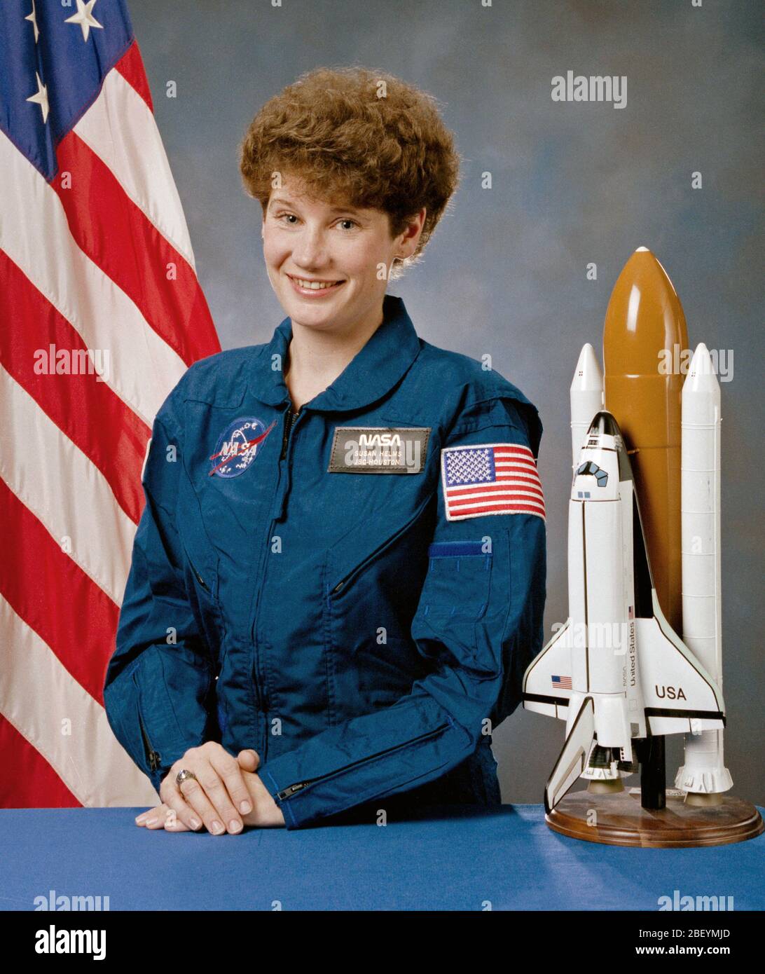 Official portrait of astronaut candidate Susan J. Helms ca. August 1990 ...